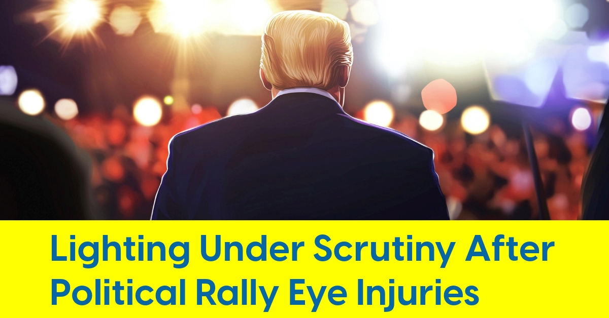 Lighting Under Scrutiny After Political Rally Eye Injuries