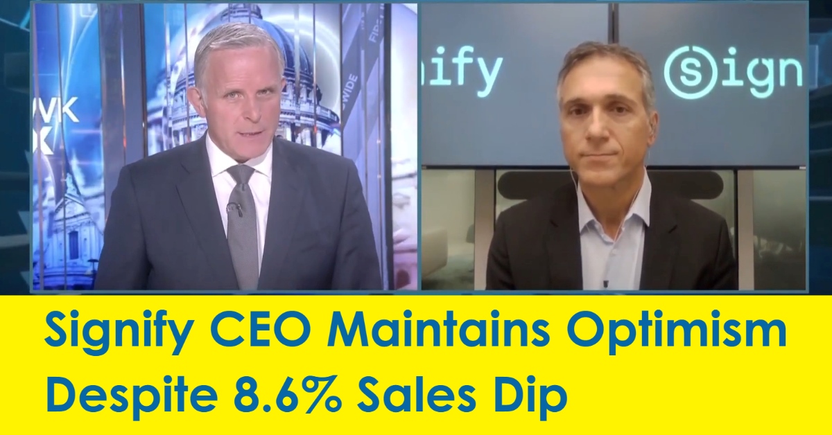 Signify CEO Maintains Optimism Despite 8.6% Sales Dip