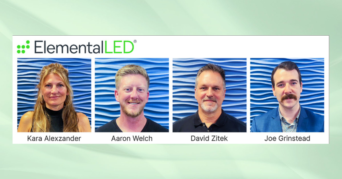 Elemental LED Expands 14-Strong National Sales Team with Four New Positions